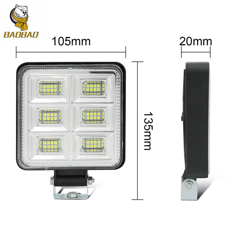 4 Inch 72W 48LED Square LED Work Lights Off Road Outdoor LED Lamp Parts