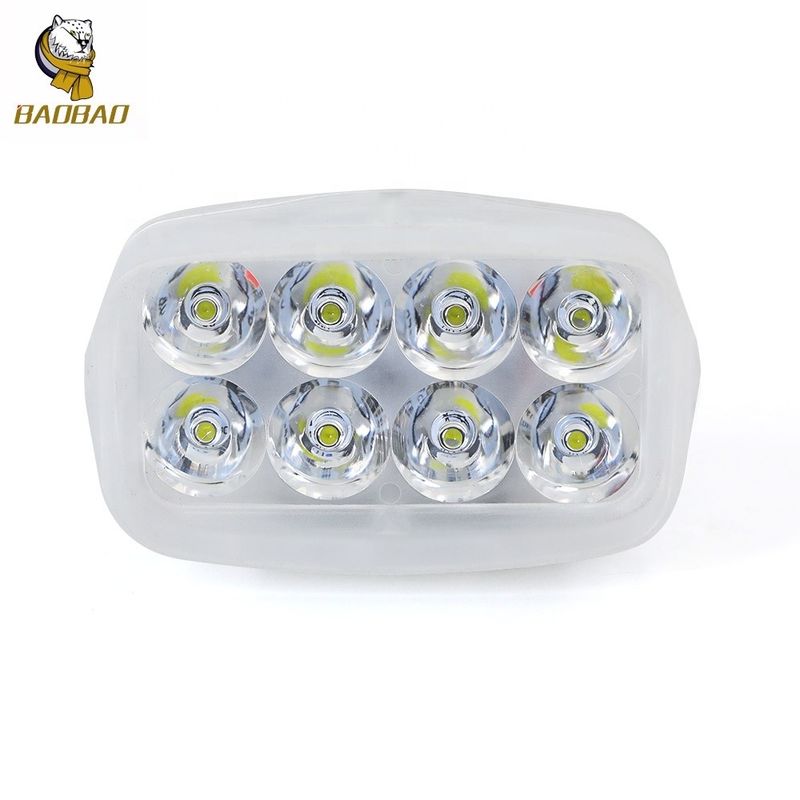8 LED 12V Plastic White Casing Mutiple Color For Motorcycle LED Headlights