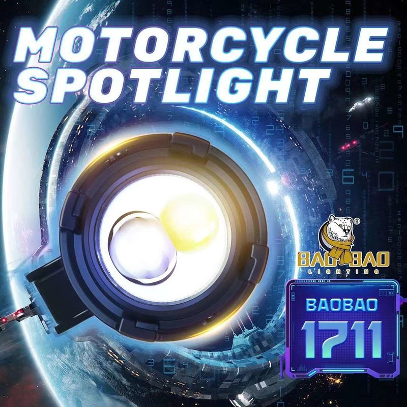 Circle Style 2 LED White Yellow Exclusive Patent Motorcycle LED ...